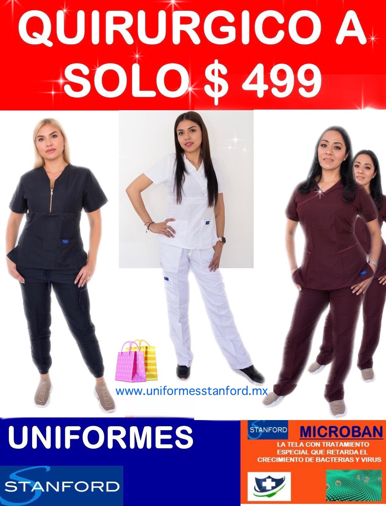 Uniformes Stanford fabricante de uniformes quirúrgicos en Mexico